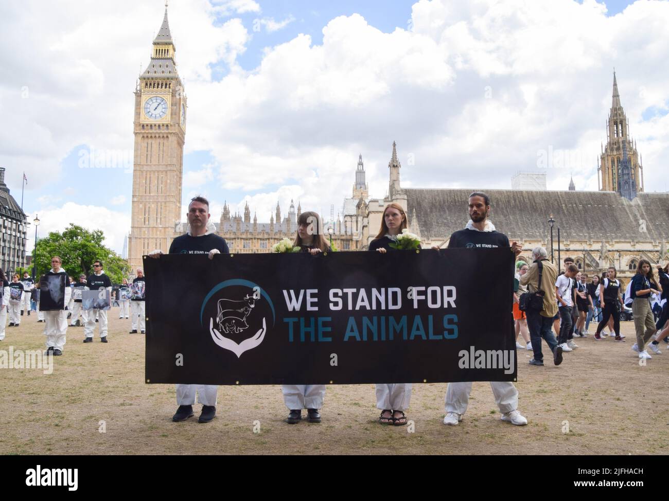 London, England, UK. 3rd July, 2022. Animal rights activists from the ...