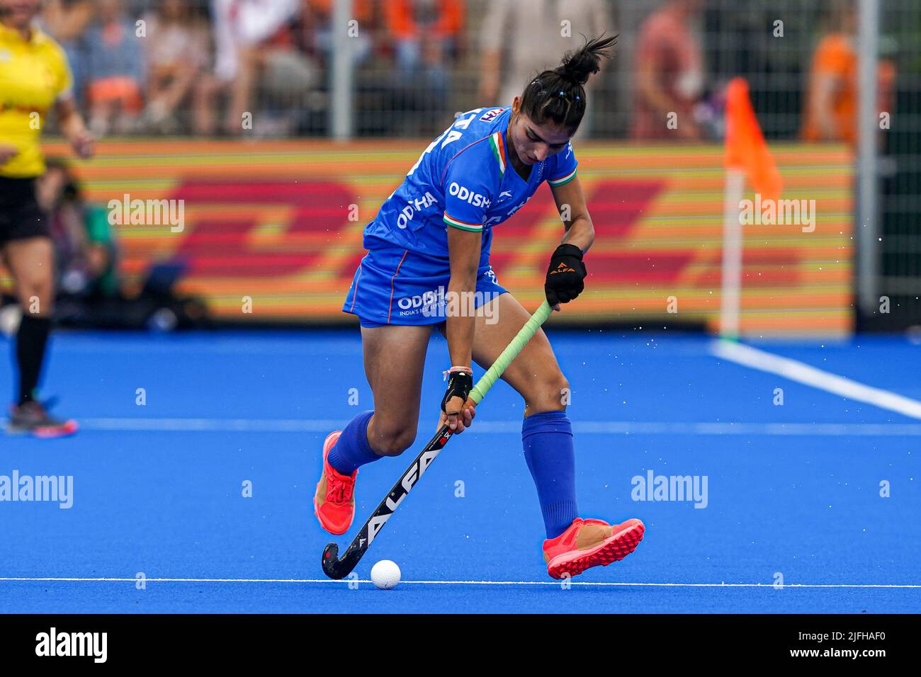 AMSTELVEEN, NETHERLANDS - JULY 3: Sharmila Devi of India during the FIH ...