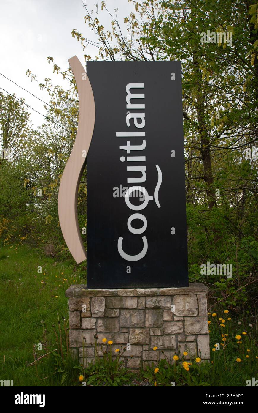 Canada bc welcome sign signs hi-res stock photography and images - Alamy