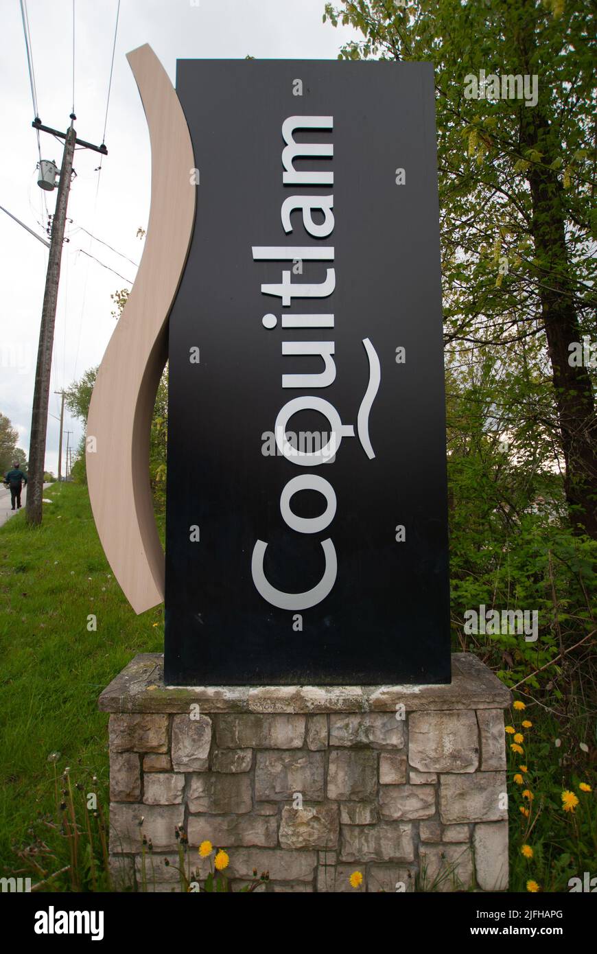 Welcome to Coquitlam sign, Coquitlam, British Columbia, Canada Stock ...