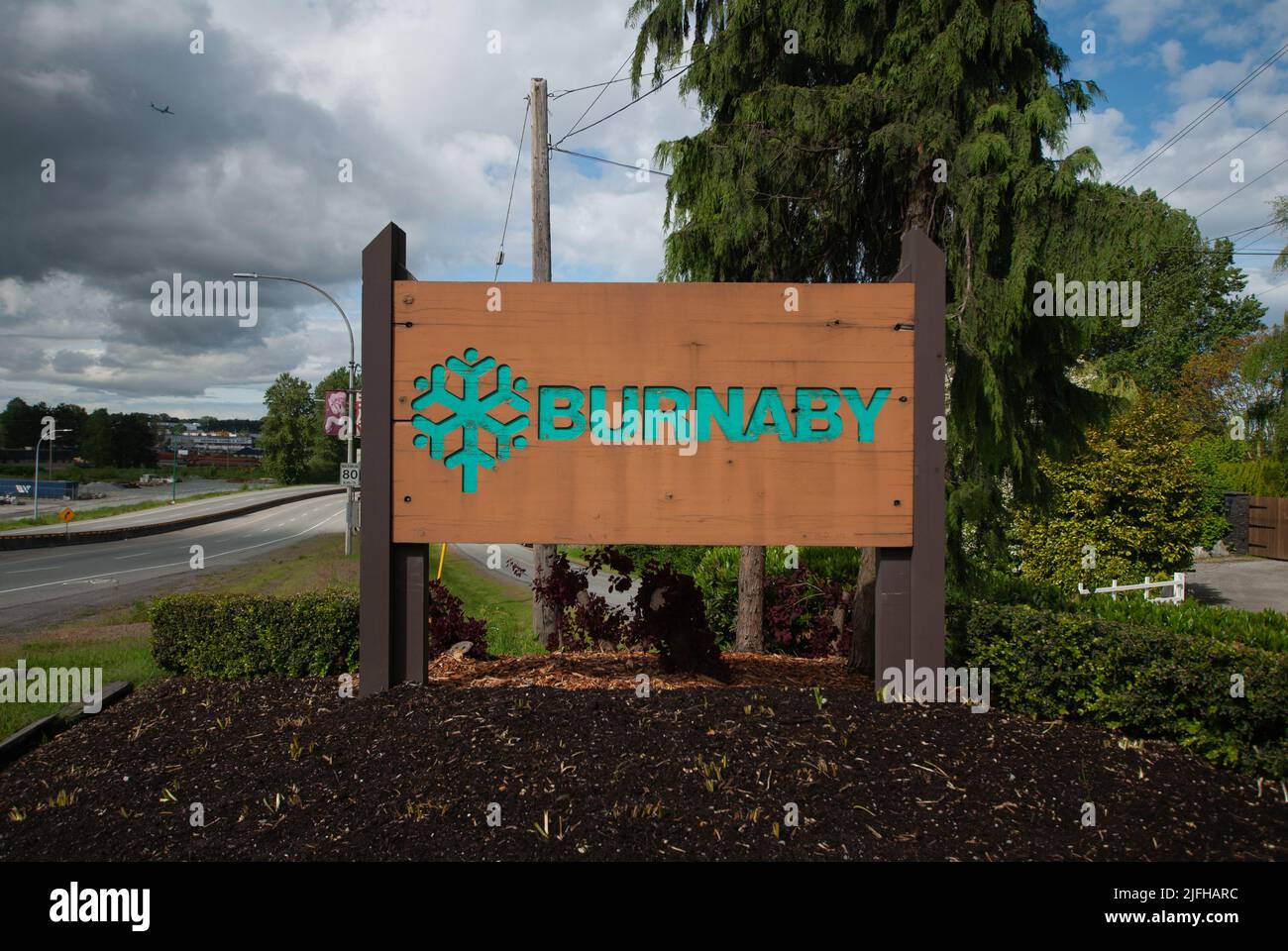Canada bc welcome sign signs hi-res stock photography and images - Alamy