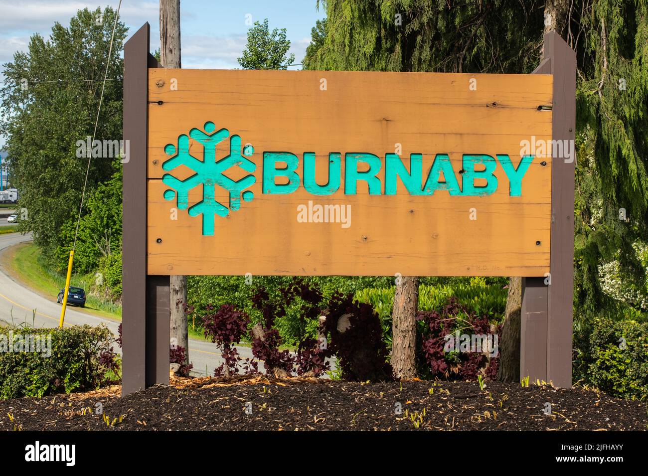 Canada bc welcome sign signs hi-res stock photography and images - Alamy
