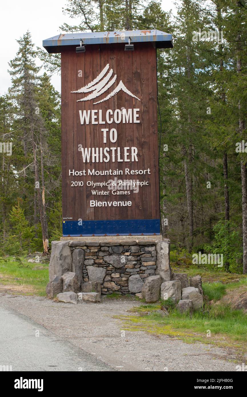 Welcome to whistler hi-res stock photography and images - Alamy