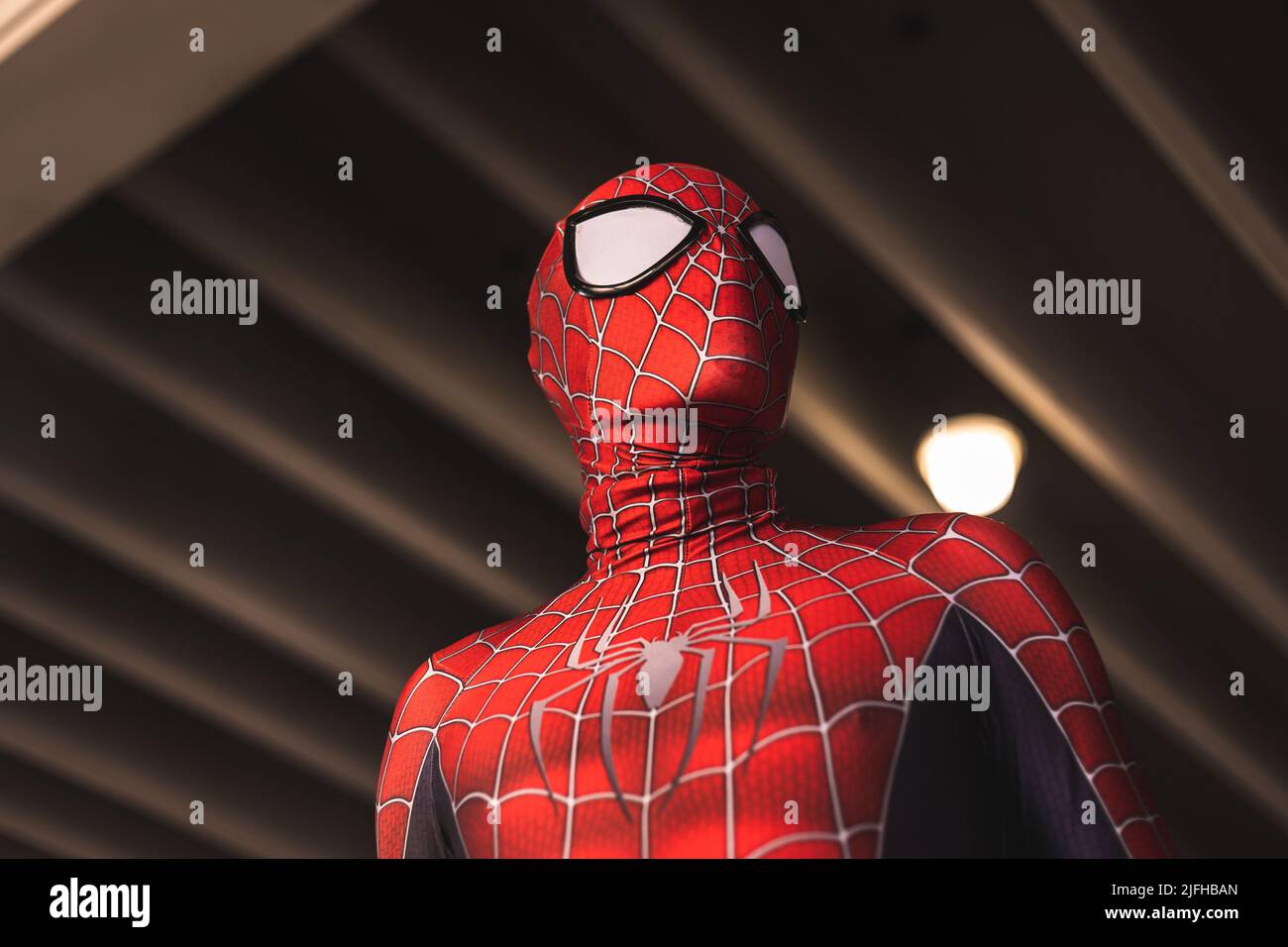 Spider-Man is ready to save the world. Famous superhero visiting ...