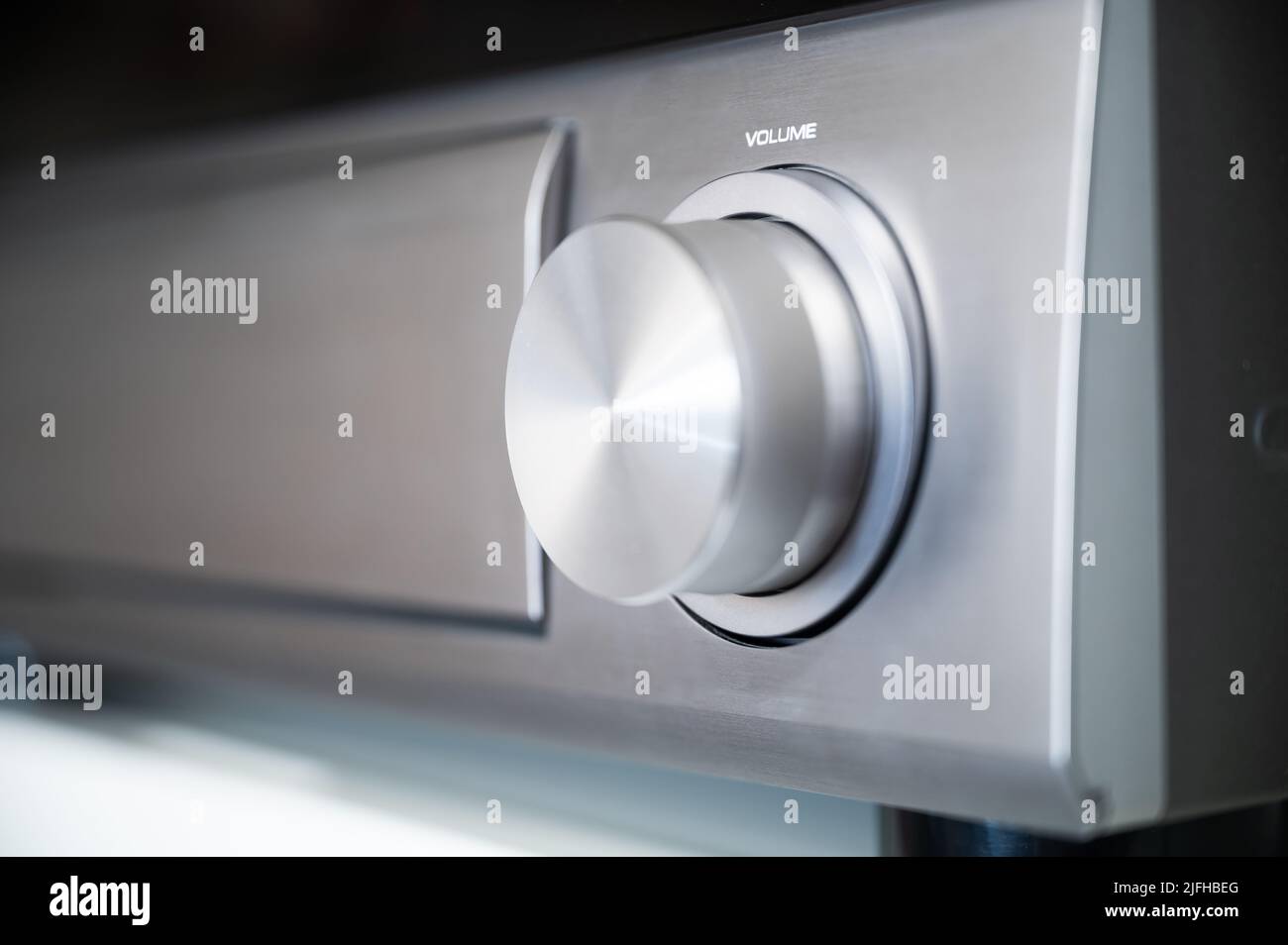 Close up of the volume knob of a HiFi system Stock Photo - Alamy