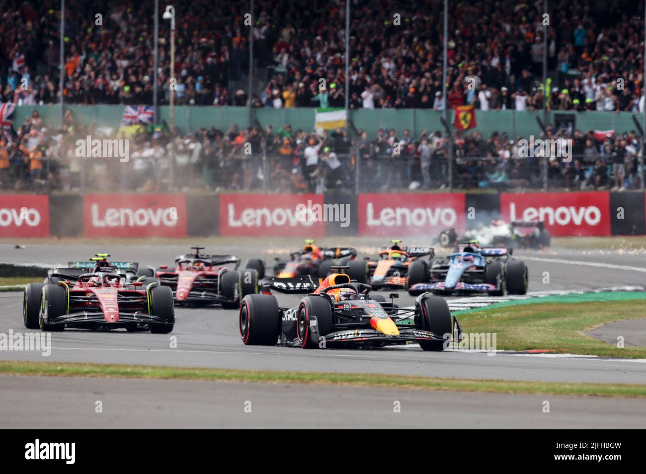 Start race 01 VERSTAPPEN Max (nld), Red Bull Racing RB18, action 55 ...