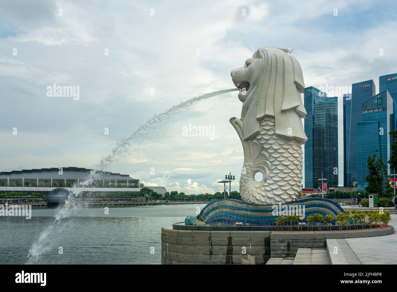Merlion statue Singapore Stock Photo - Alamy