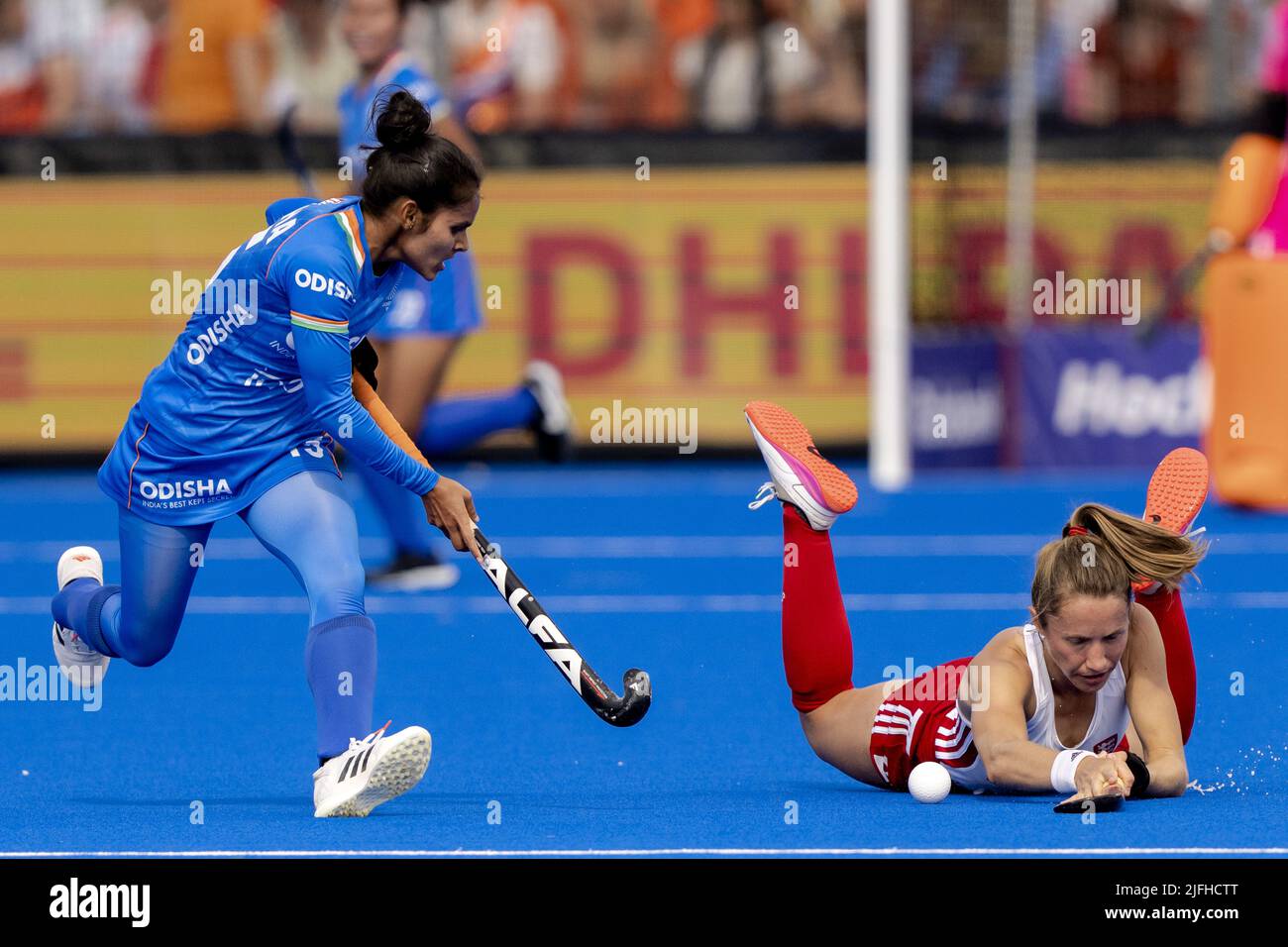 Silverstone, UK. 3rd July, 2022. AMSTERDAM - Nisha (IND,L) and Shona ...