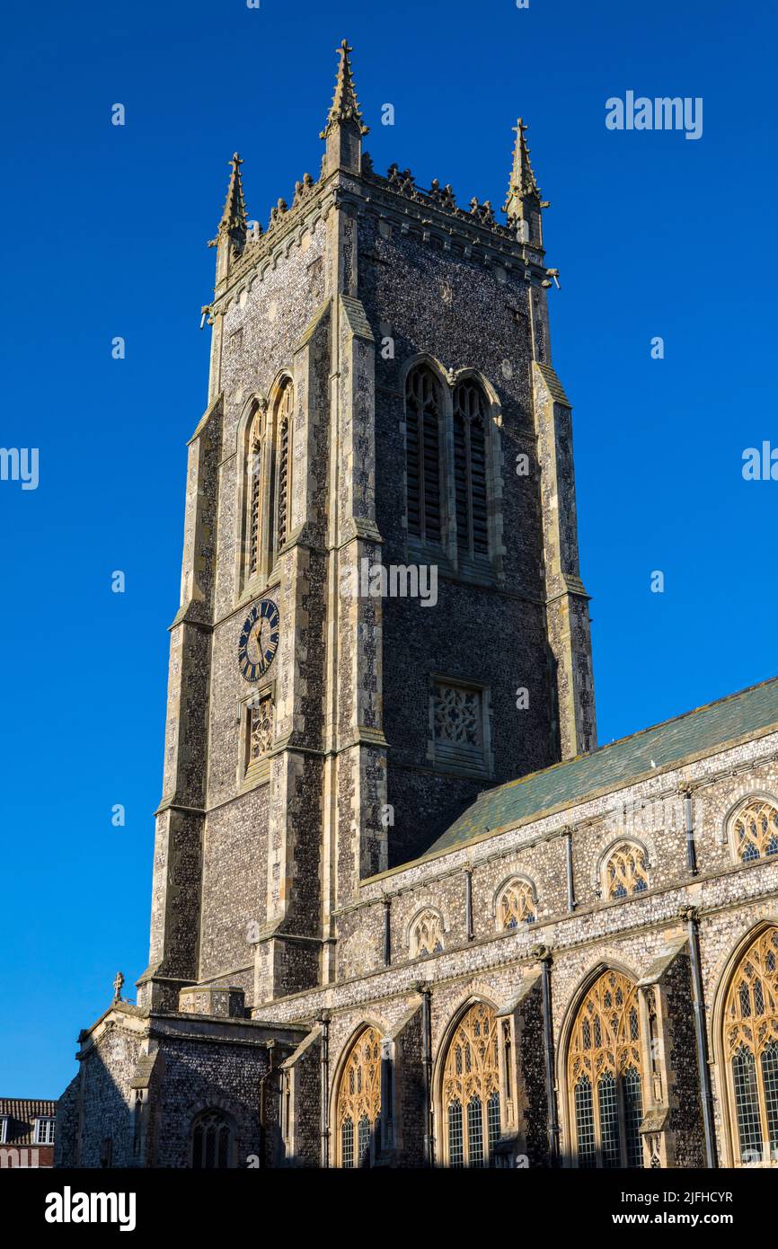The magnificent Cromer Parish Church in the seaside town of Cromer in ...