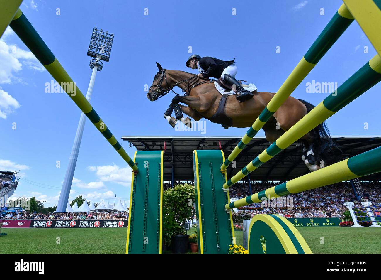 Aachen, Germany. 03rd July, 2022. Equestrian sport, jumping: CHIO ...