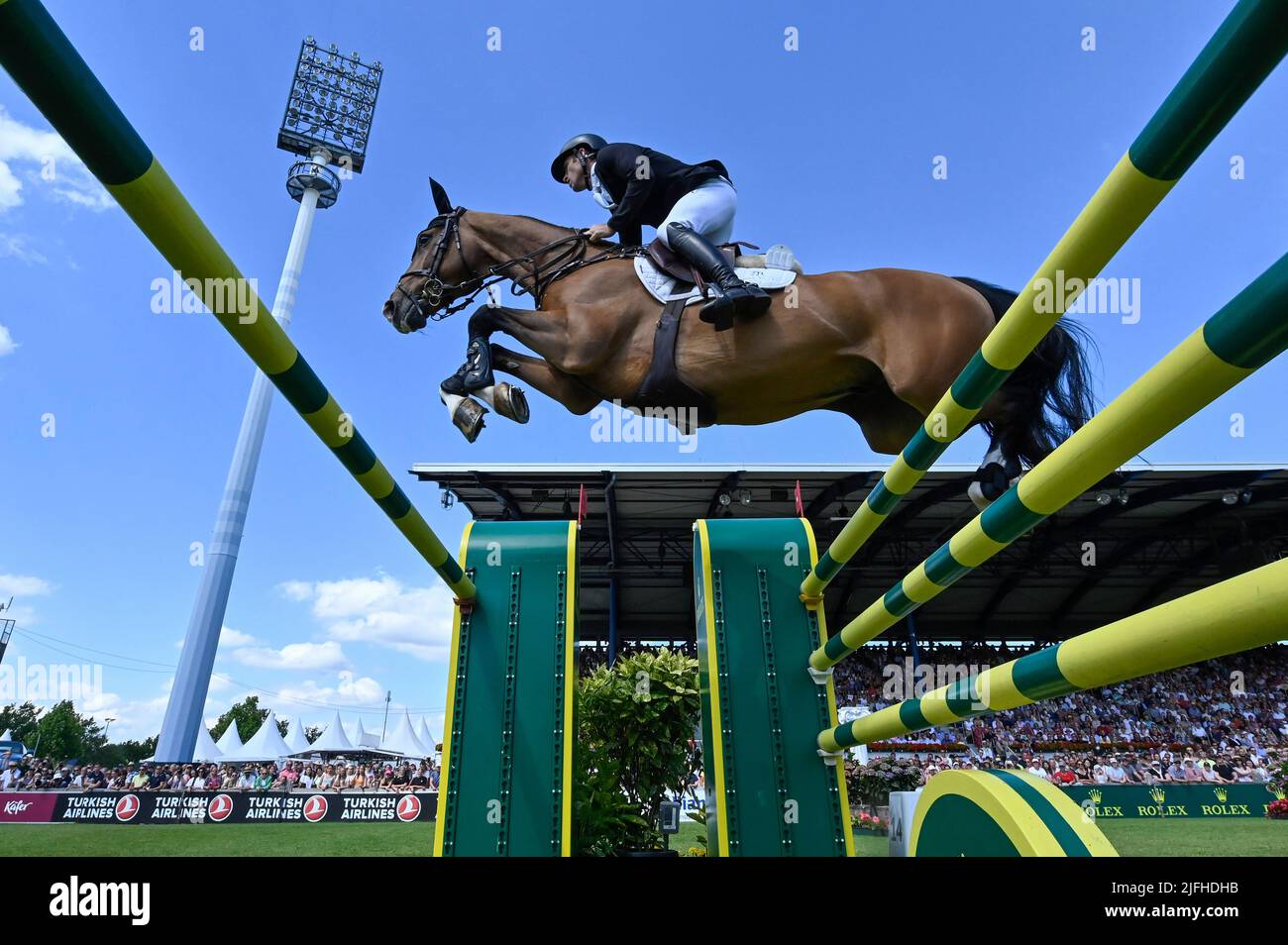 Aachen, Germany. 03rd July, 2022. Equestrian sport, jumping: CHIO ...