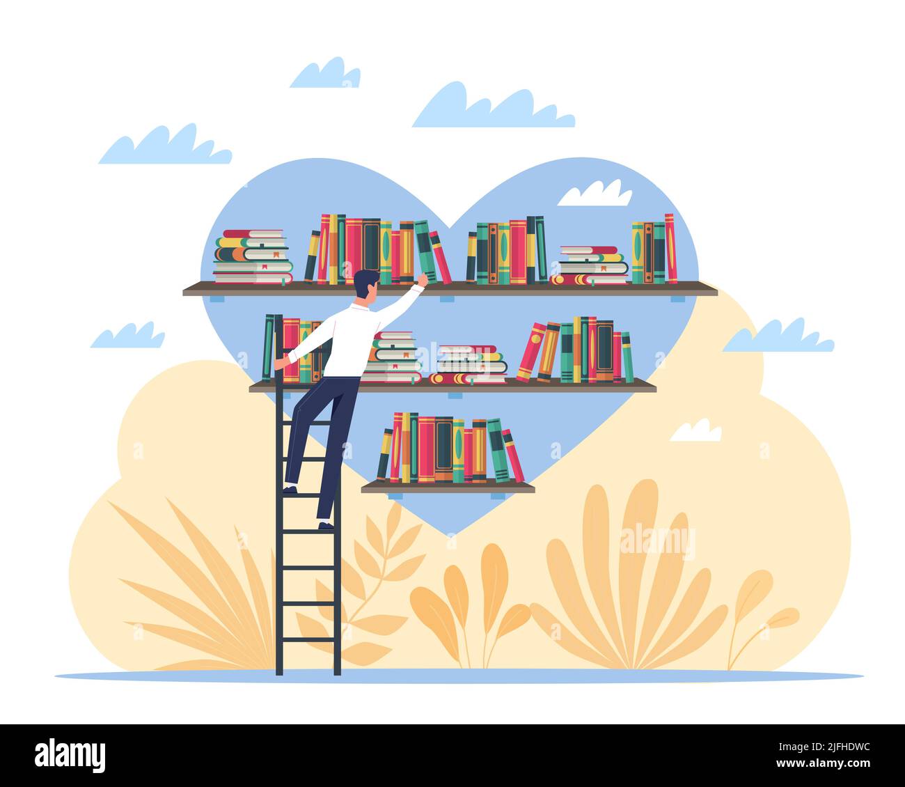 Love of reading. Leisure time activity, people hobbies, personal ...