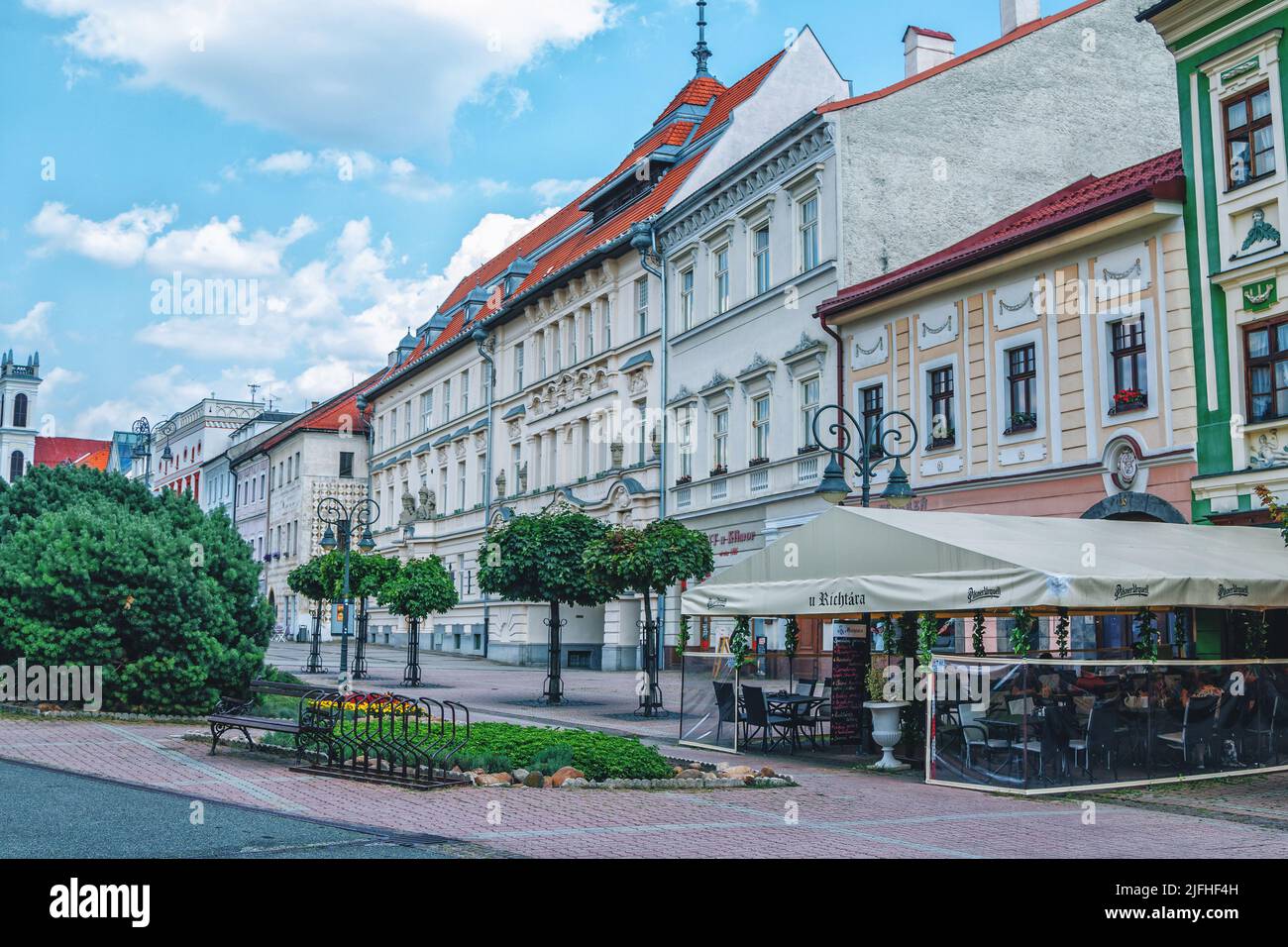 Banska Bystrica, Slovakia - August 15, 2021: view of SNP Square ...