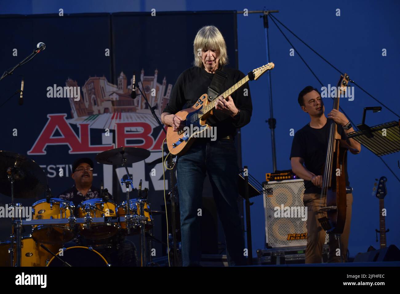 Mike Stern in live concert at Alba Jazz Festival Stock Photo - Alamy