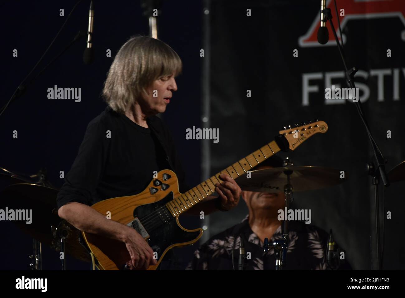 Mike Stern in live concert at Alba Jazz Festival Stock Photo - Alamy