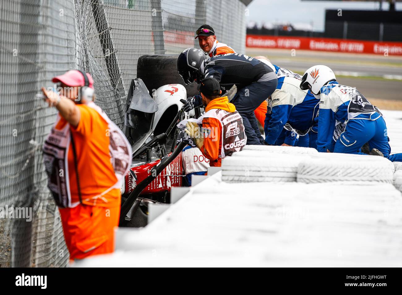 Silverstone, UK. 3rd July, 2022. ZHOU Guanyu (chi), Alfa Romeo F1 Team ...