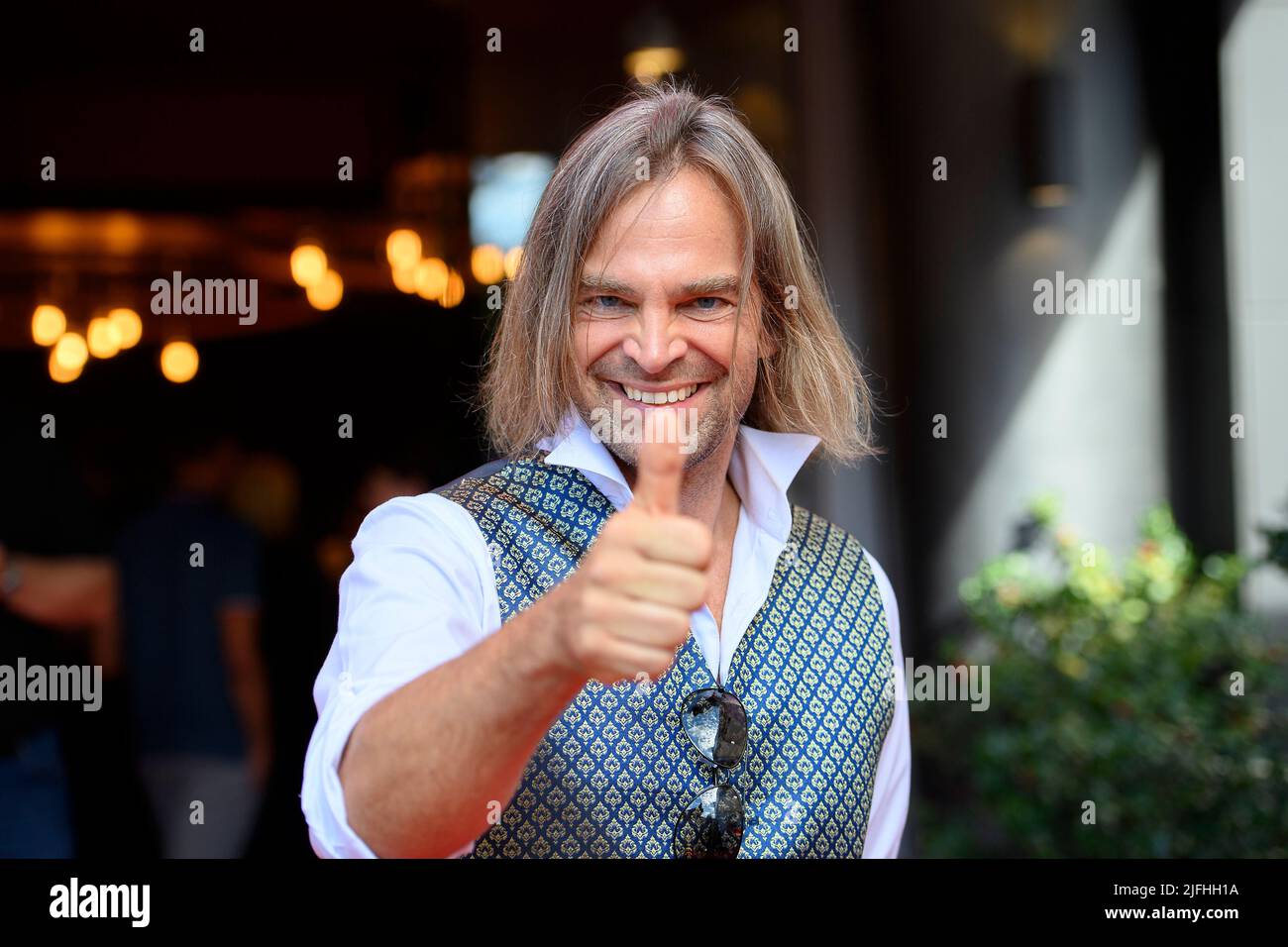 Meal, Deutschland. 02nd July, 2022. Tim WILHELM, moderator, singer ...