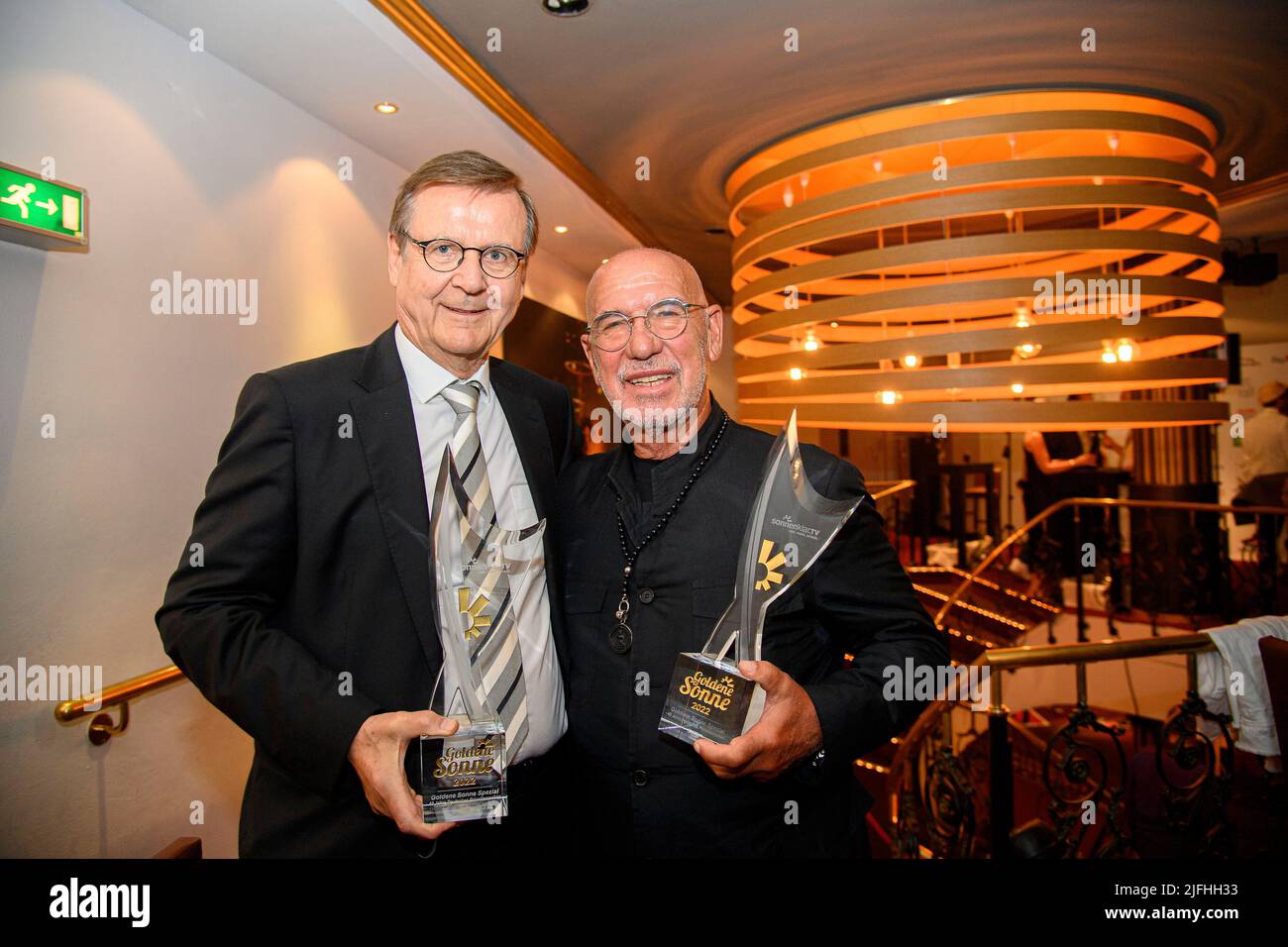 left to right Hans MAHR, media manager and Otto RETZER, director with ...