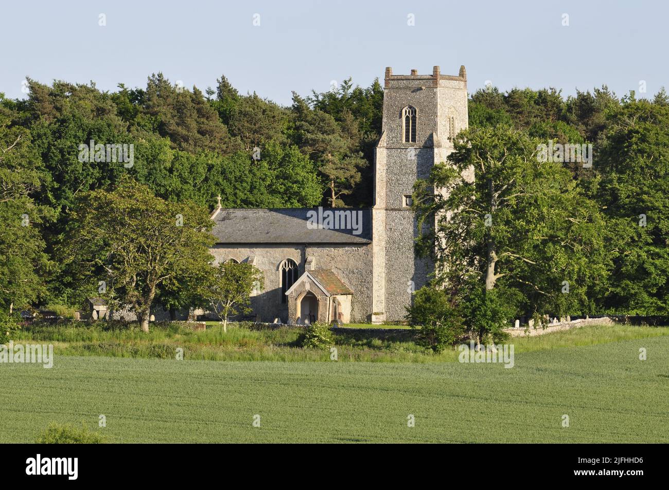 St Bartholomew church, Hanworth, north Norfolk, England, UK Stock Photo ...