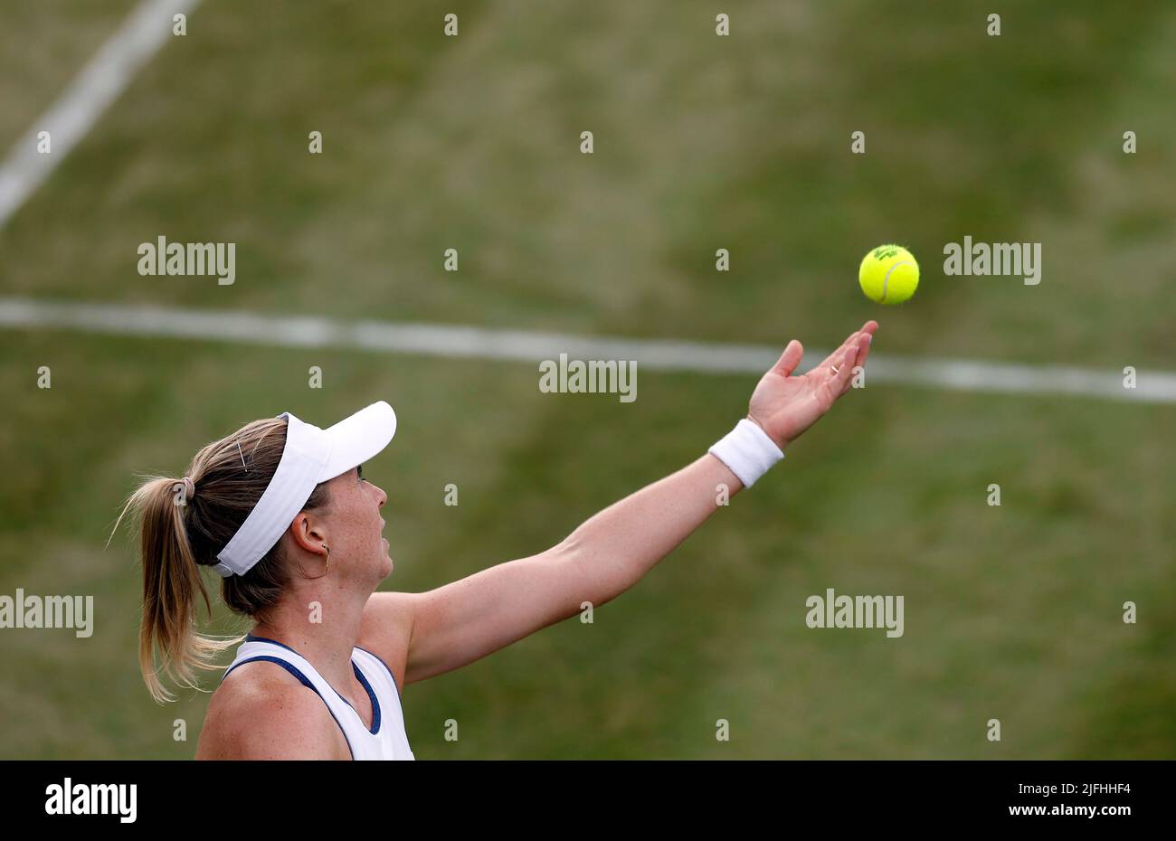 Alicia Barnett during their Mixed Doubles second round match with ...