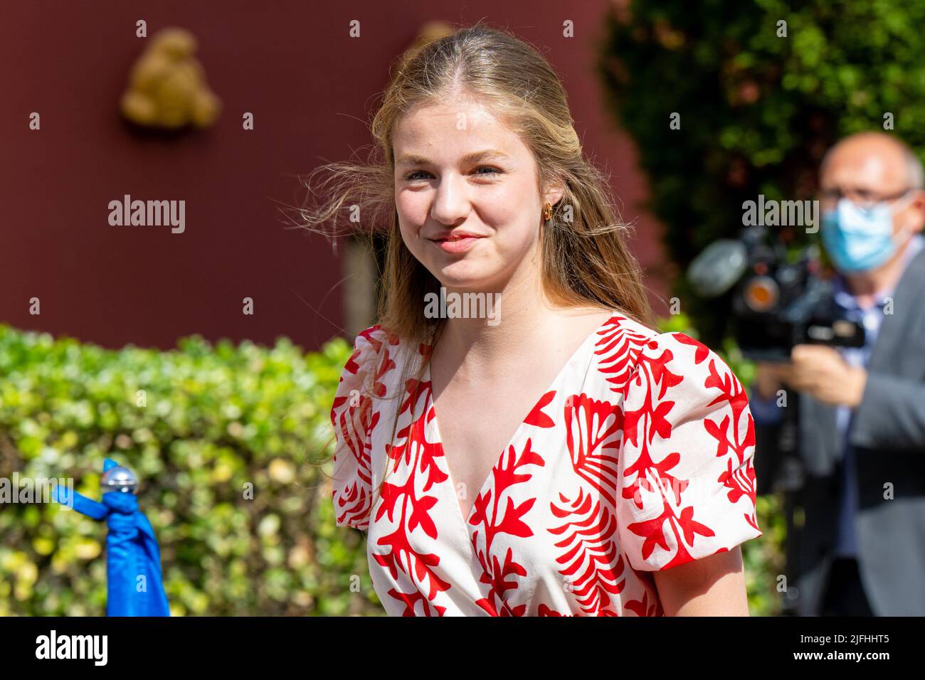 Crown Princess Leonor of Spain attending a work session on the new ...