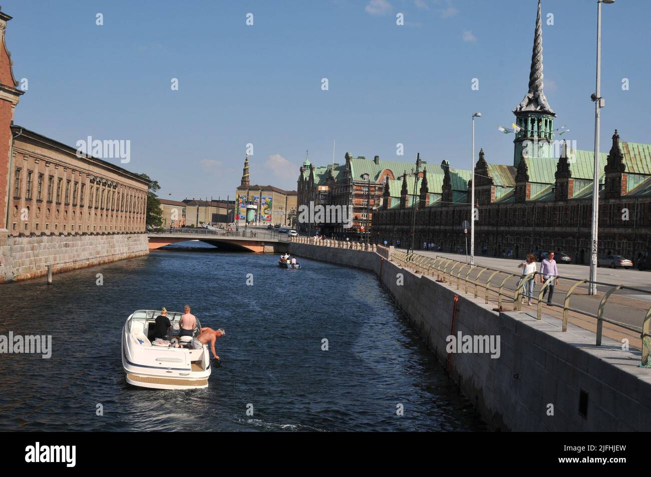 Copenhagen /Denmark/03 July 2022/ Local and travellers enjoy sun shine ...