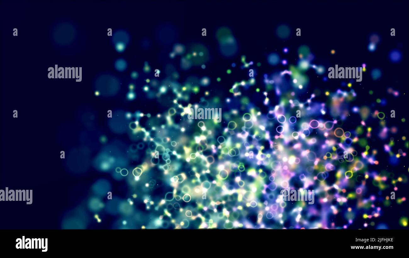 An illustration 3d of an abstract photo of a view under a microscope ...
