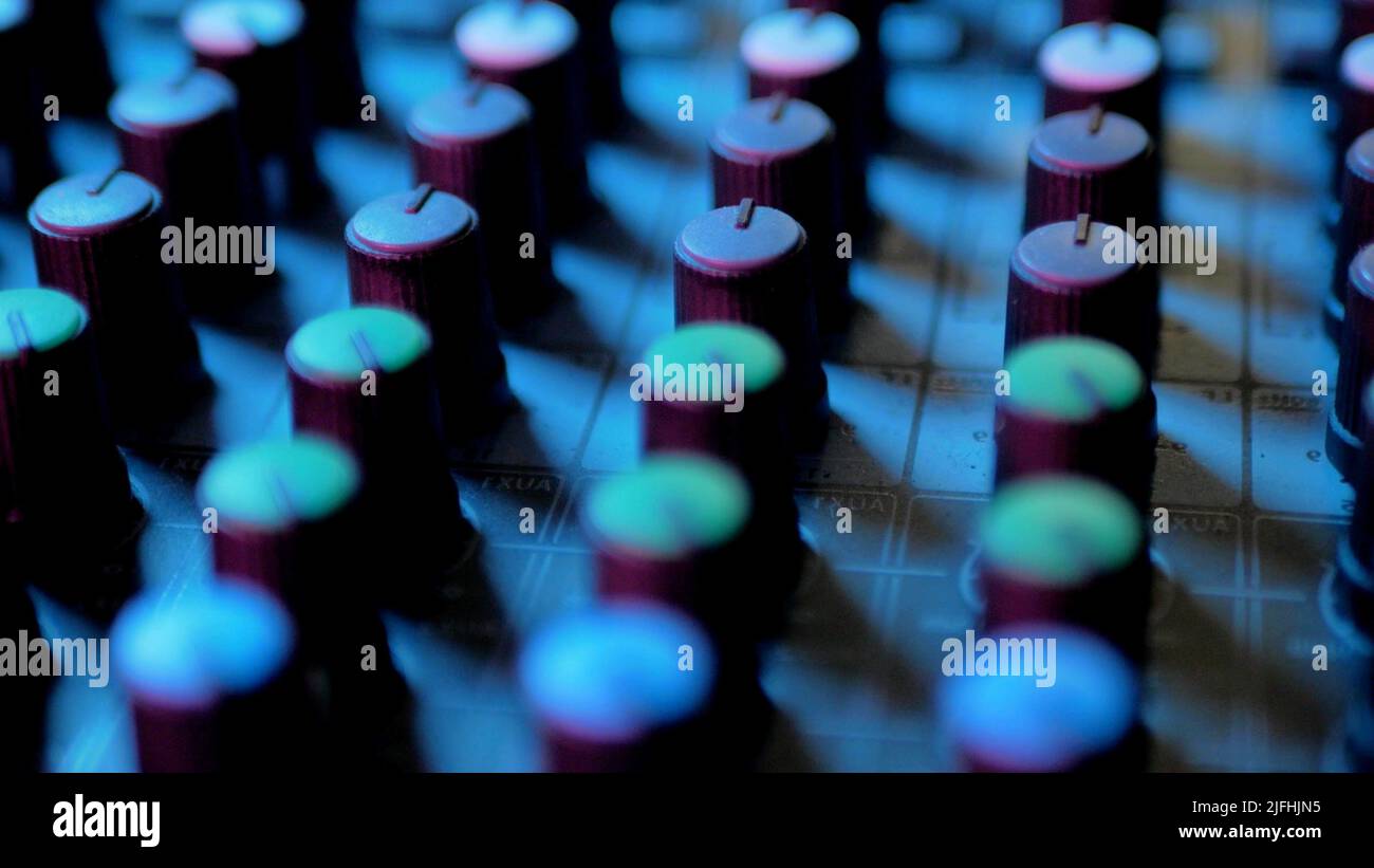 Dj table set mixer audio hi-res stock photography and images - Alamy