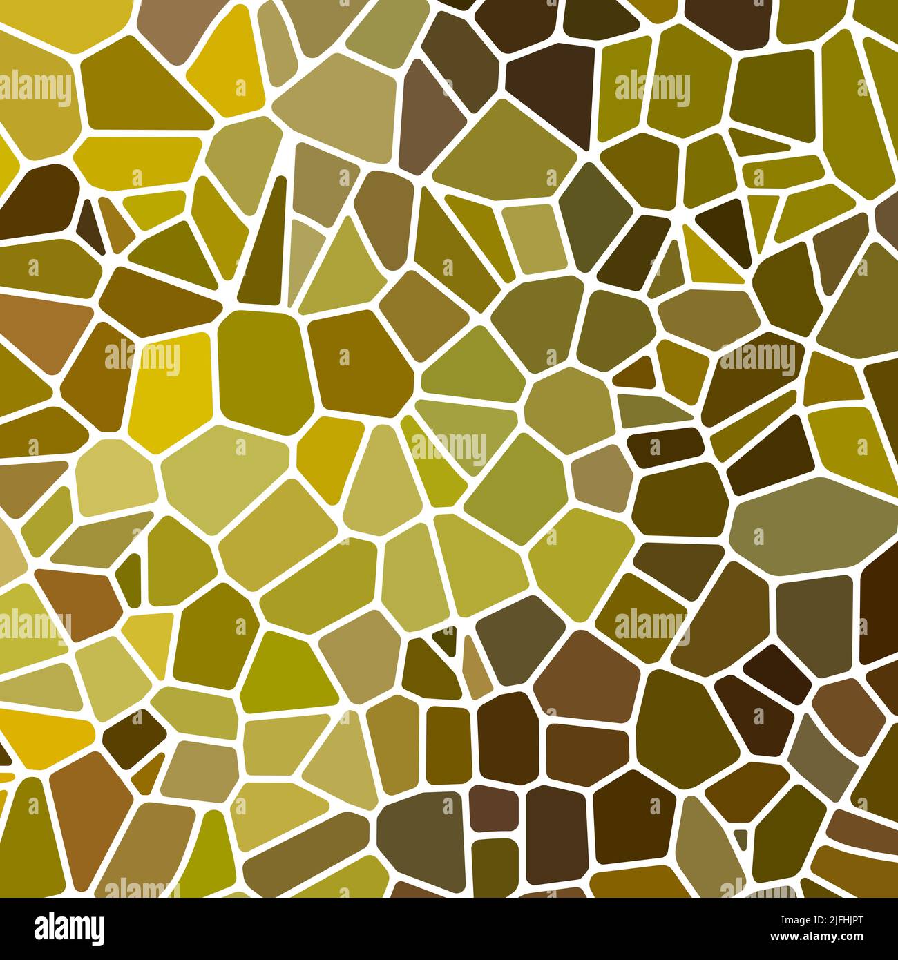 abstract vector stained-glass mosaic background - yellow and brown ...