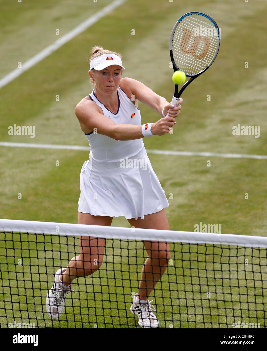 Alicia Barnett during their Mixed Doubles second round match with ...