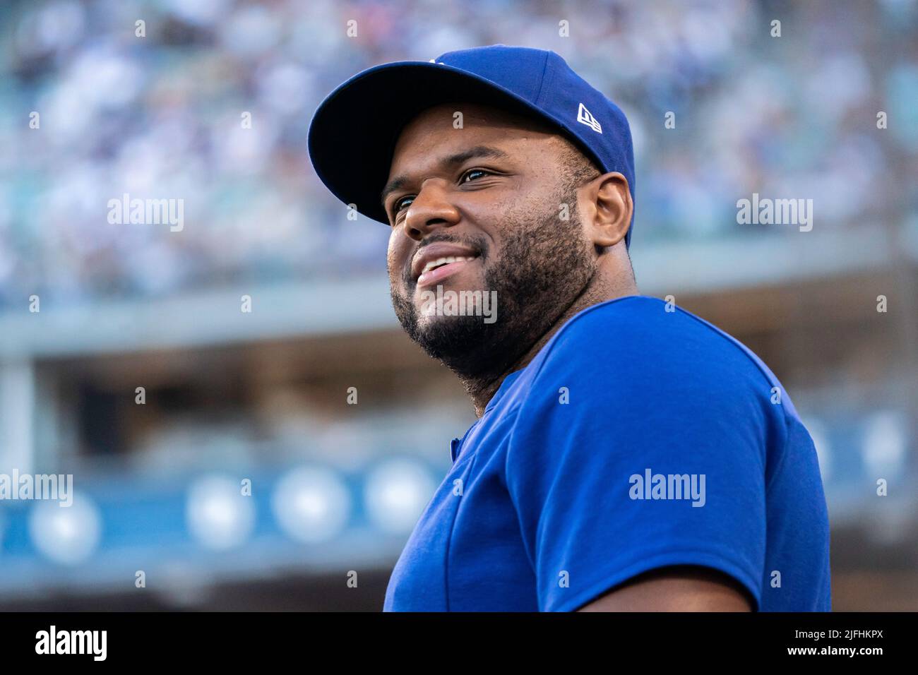 Los Angeles Dodgers second baseman Hanser Alberto (17) during a MLB ...