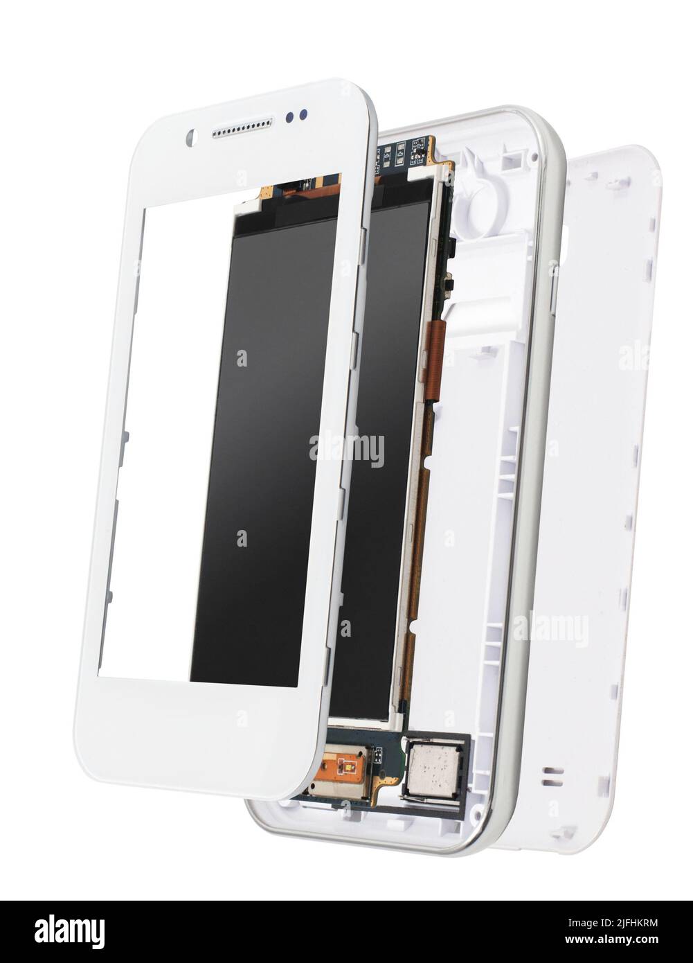 disassembled smartphone isolated on white Stock Photo - Alamy