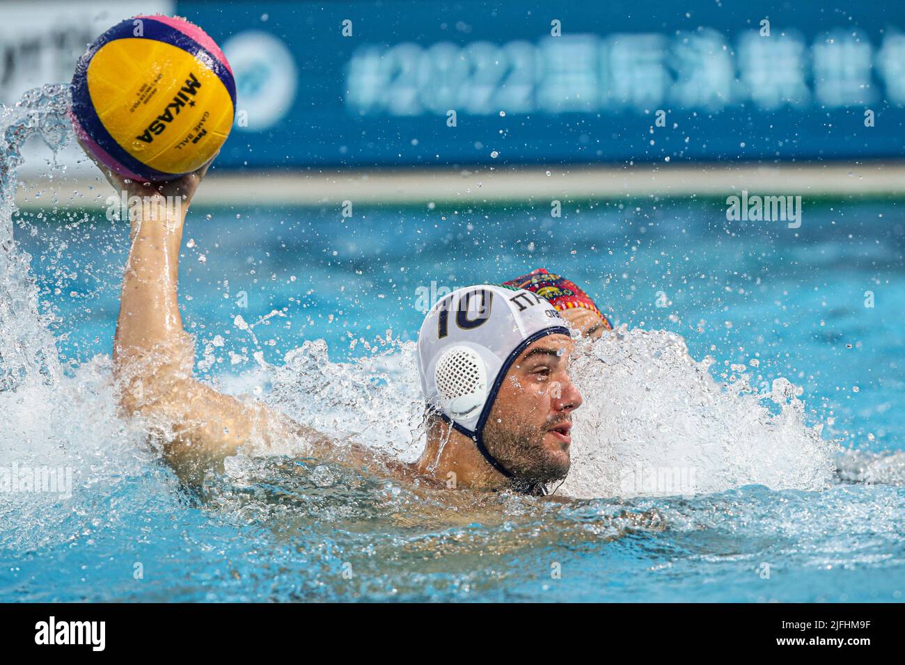 BUDAPEST, HUNGARY - JULY 3: Lorenzo Bruni of Italy during the FINA ...