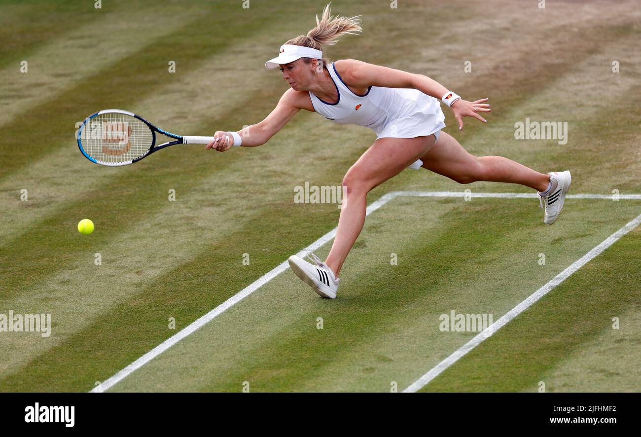 Alicia Barnett during their Mixed Doubles second round match with ...