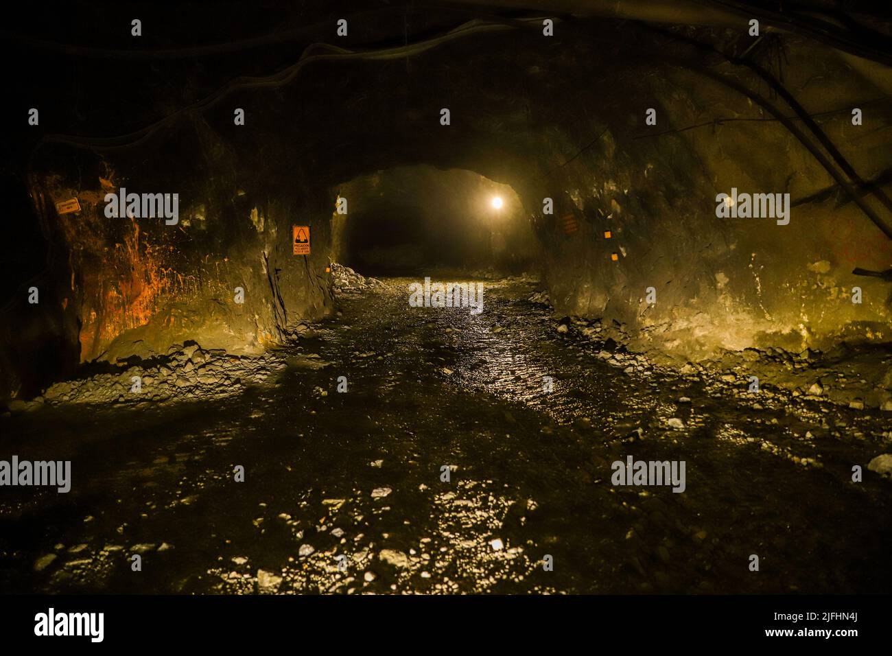 Underground mine, mining, extraction of mineral and rock subsoil for ...