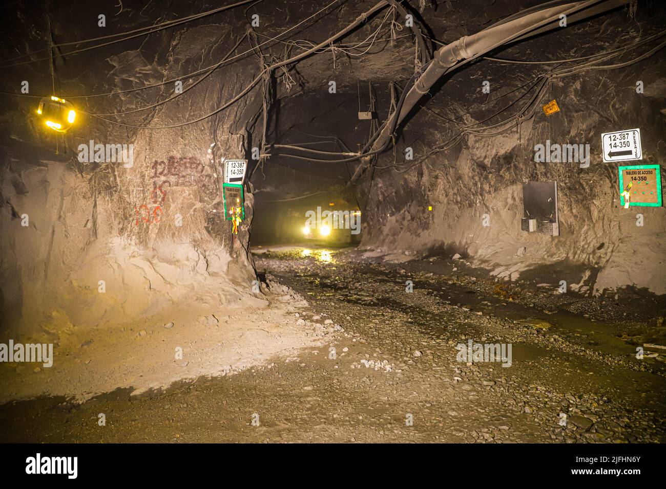 Underground mine, mining, extraction of mineral and rock subsoil for ...