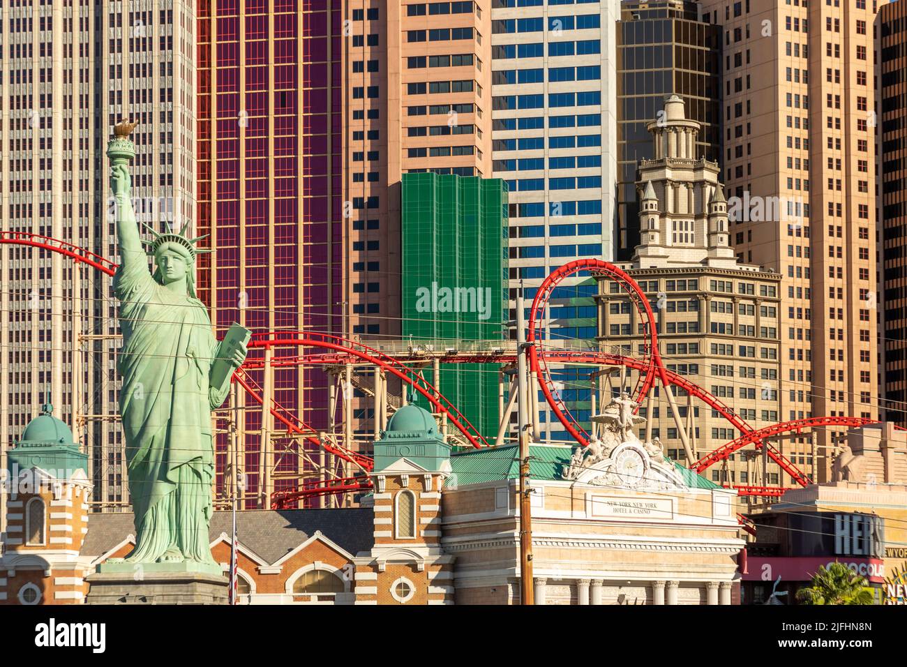 Replica statue liberty roller coaster hi-res stock photography and ...
