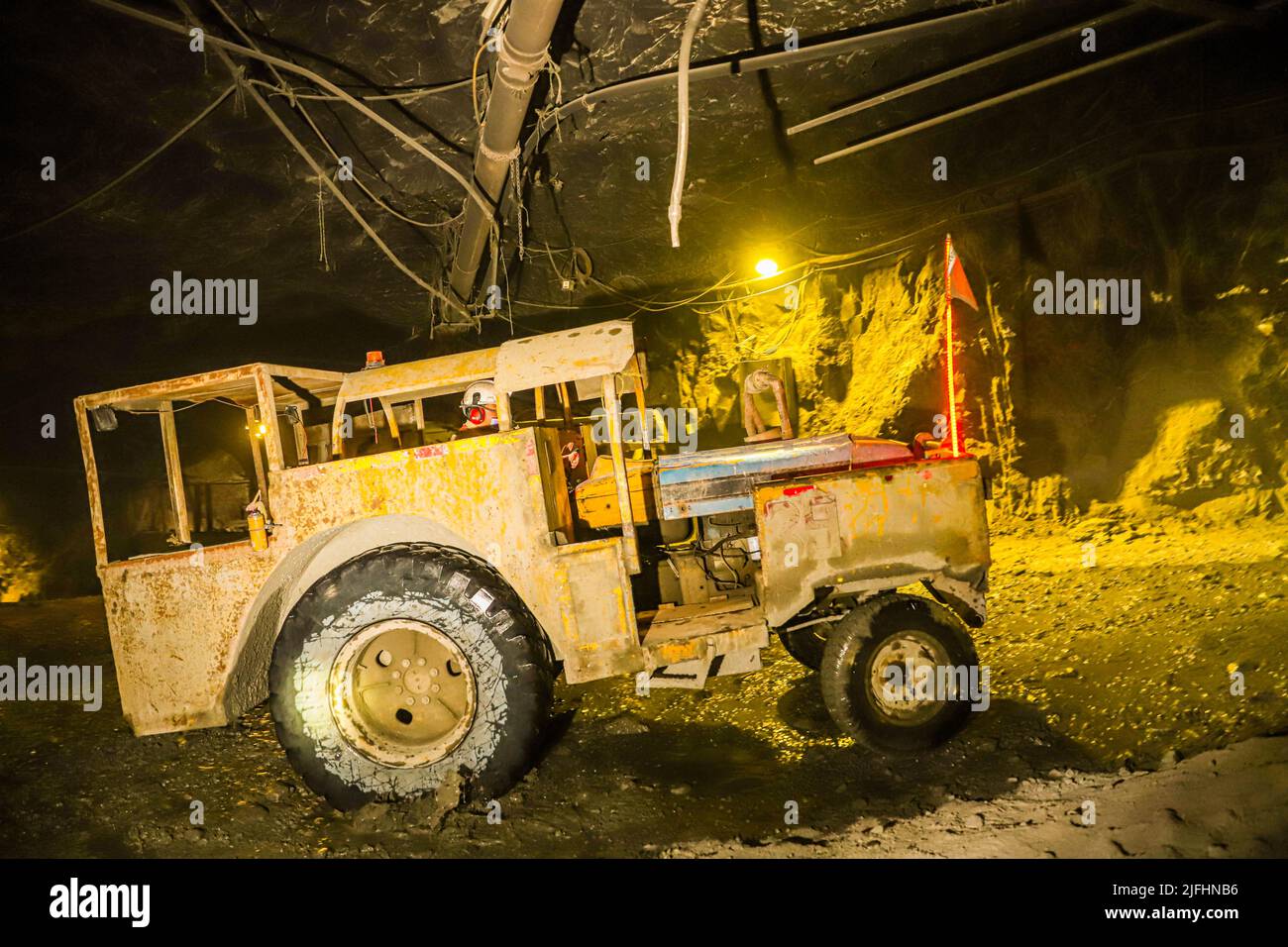 Underground mine, mining, extraction of mineral and rock subsoil for ...