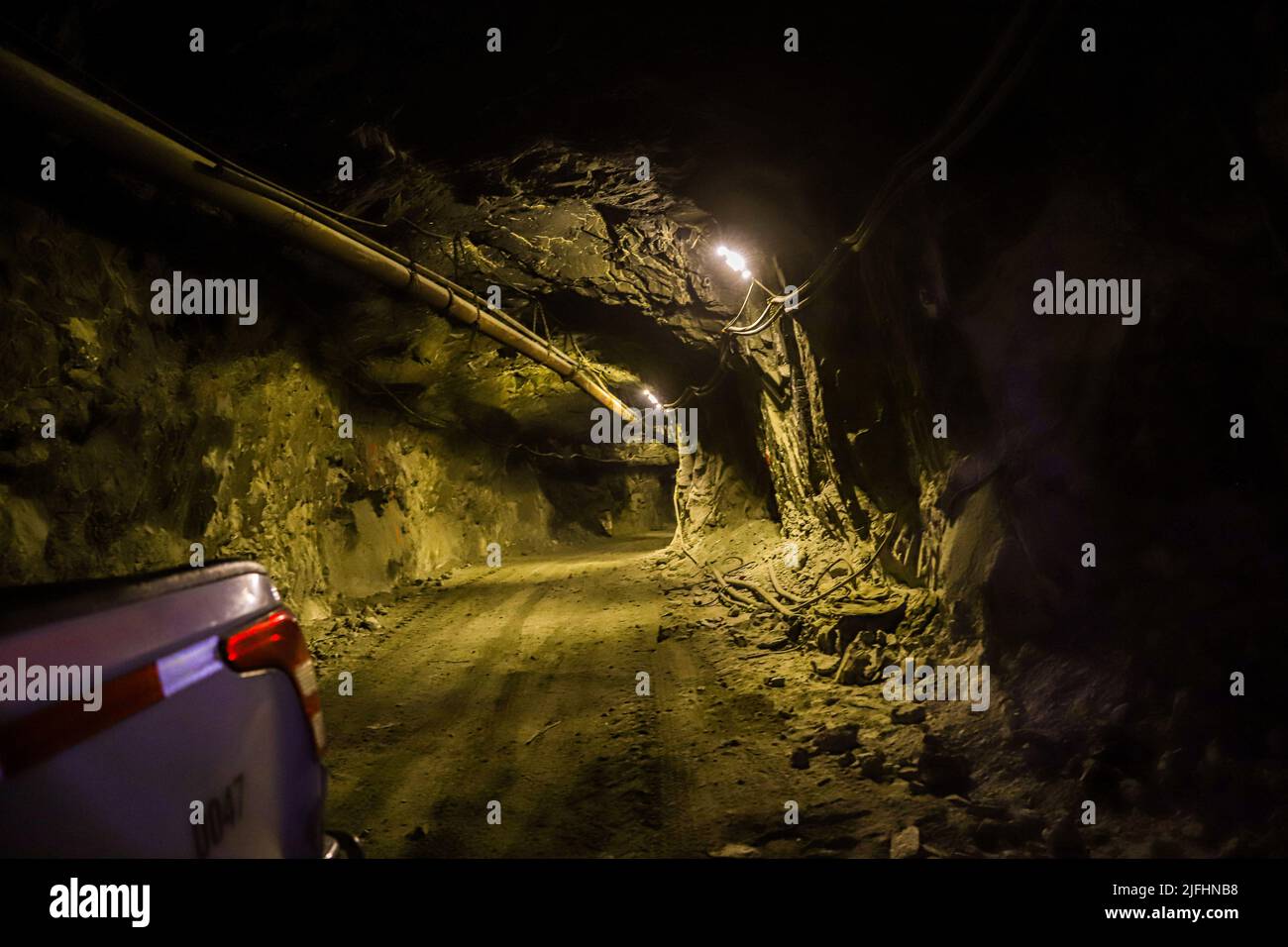 Underground mine, mining, extraction of mineral and rock subsoil for ...