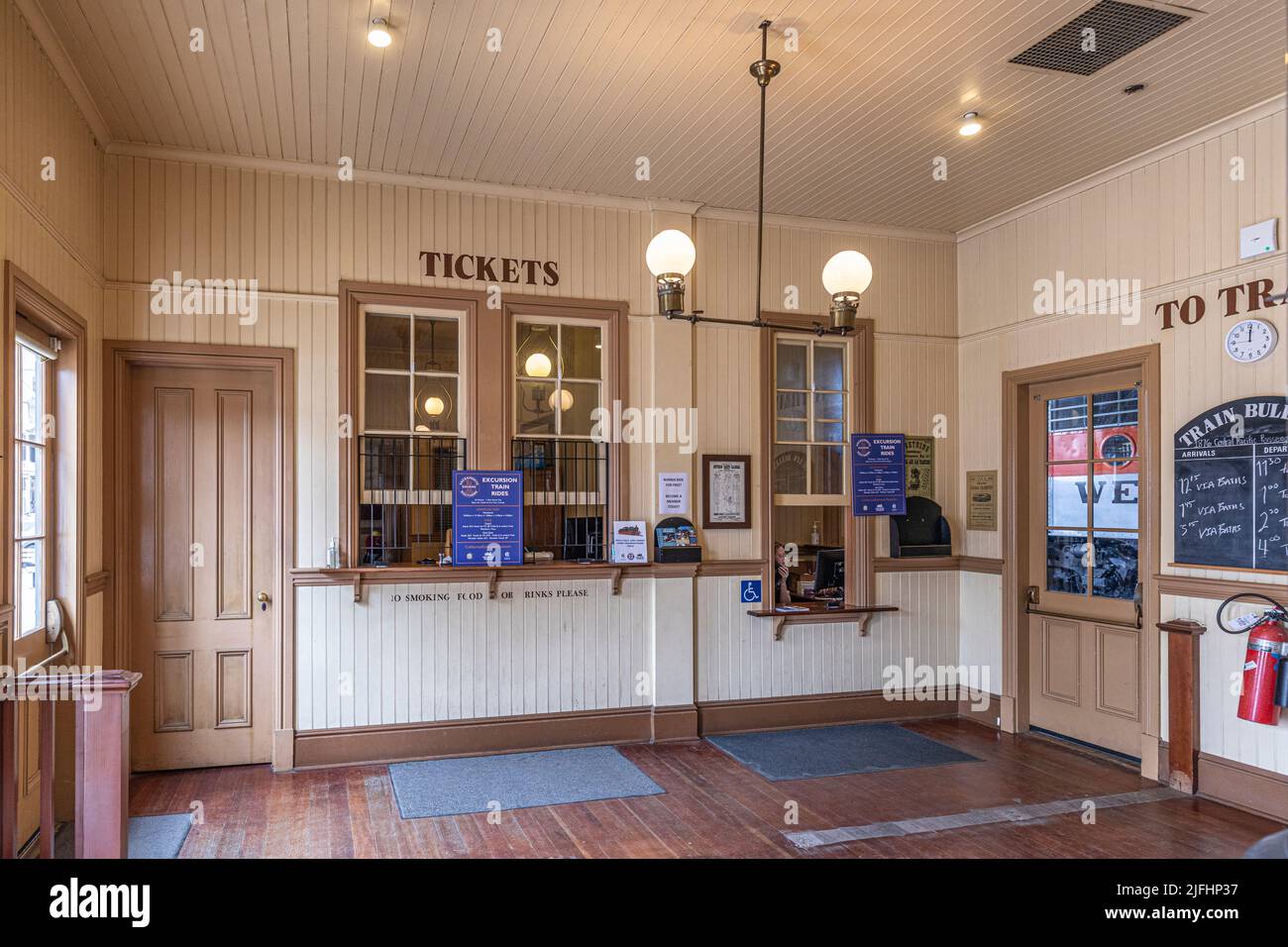 Sacramento, USA - June 4, 2022: Historic train station at the ...