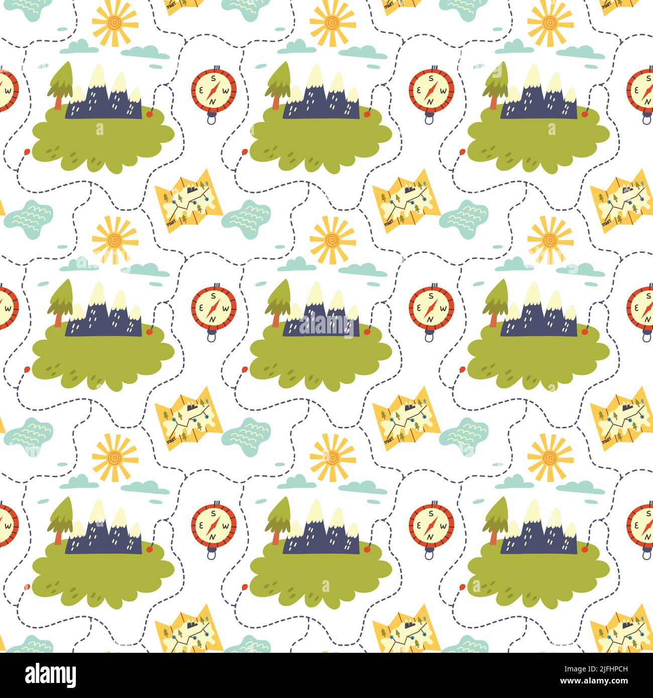 Compass map kids hi-res stock photography and images - Alamy