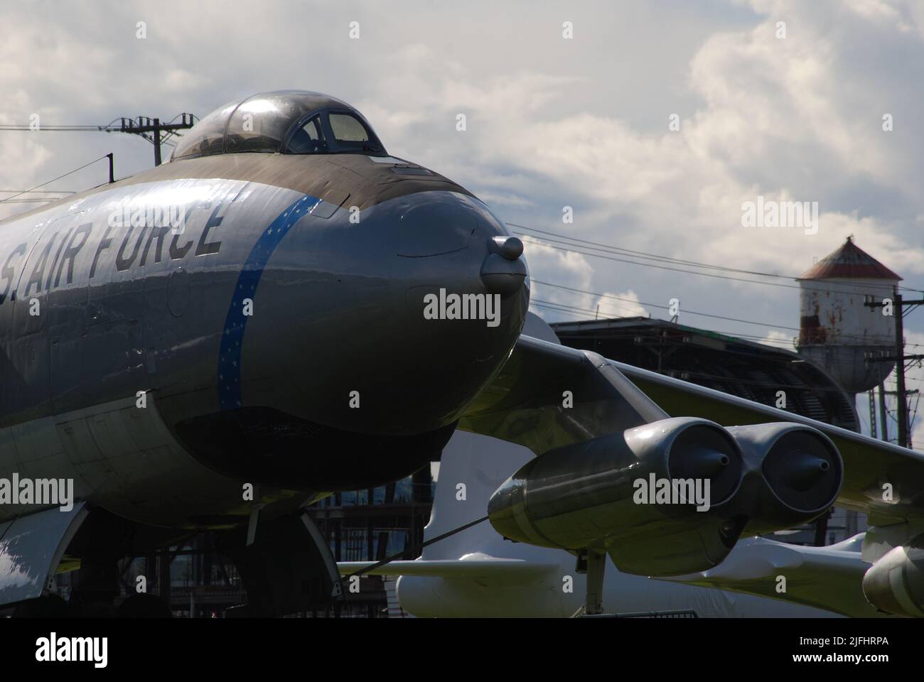 Restored vintage US Air Force bomber Stock Photo - Alamy