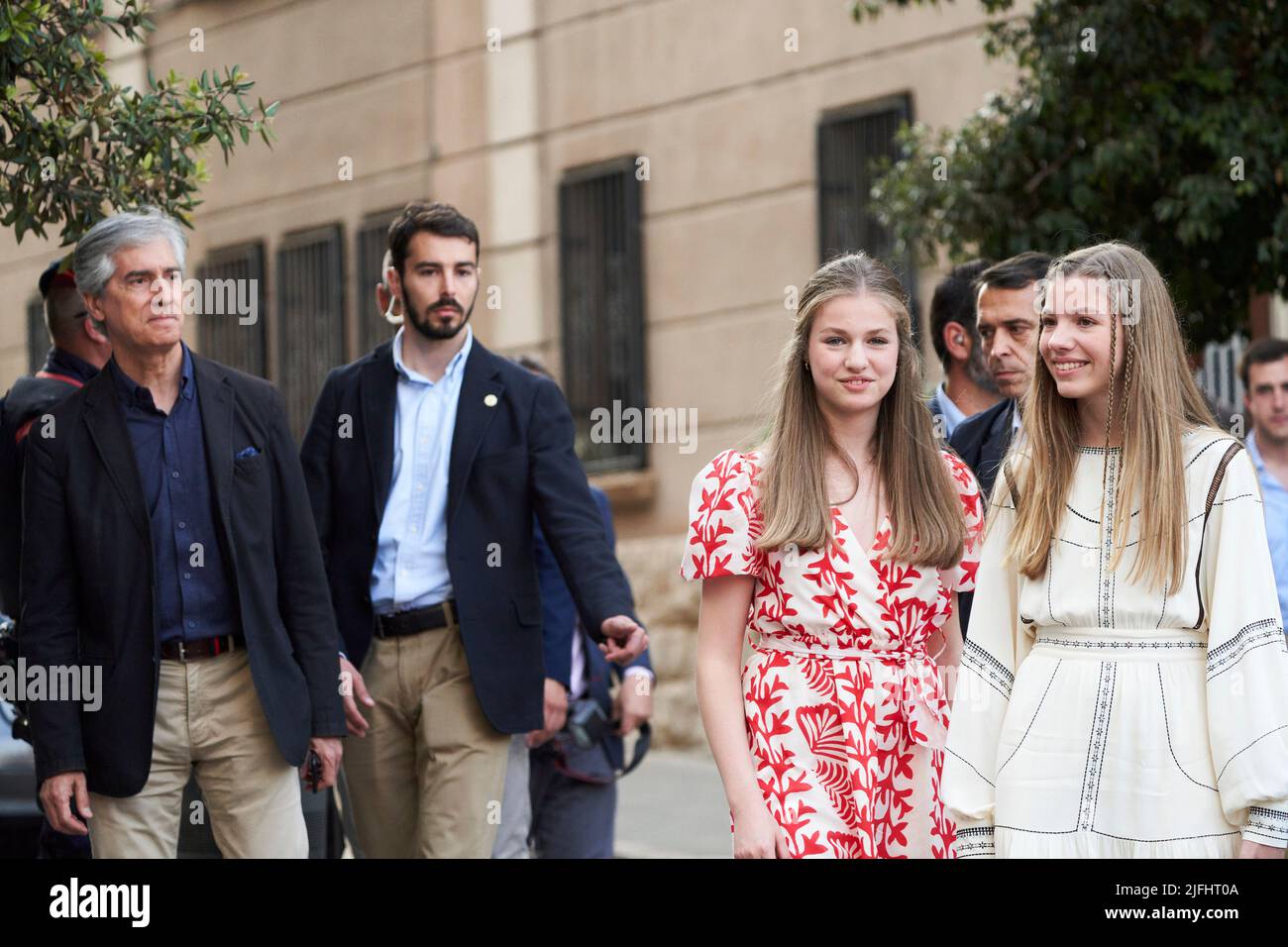 Figueres. Spain. 20220703, Crown Princess Leonor, Princess Sofia visit ...