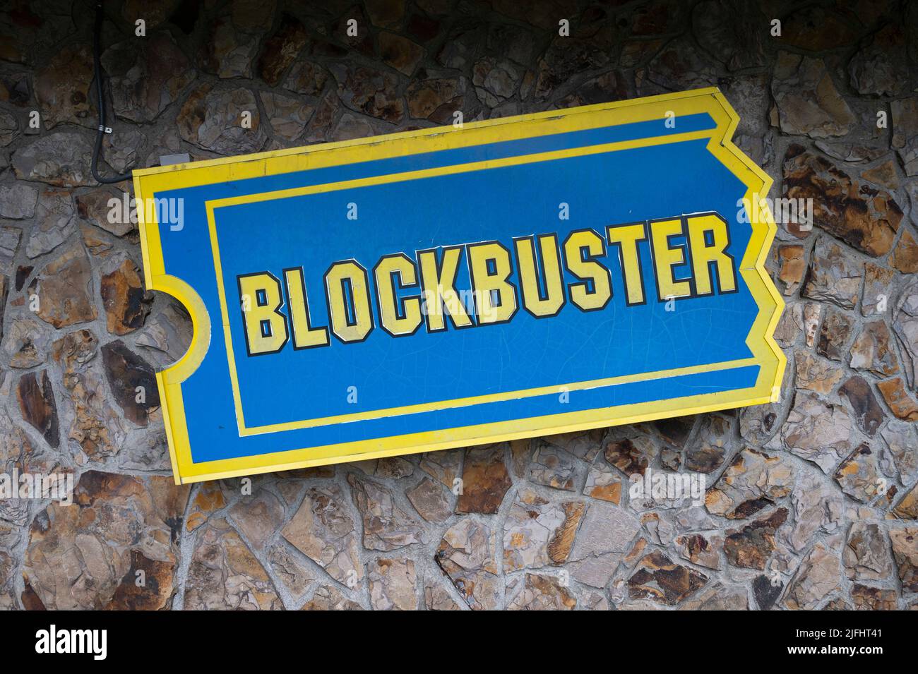 Bend, Oregon, USA. 19th June, 2022. The last remaining Blockbuster ...