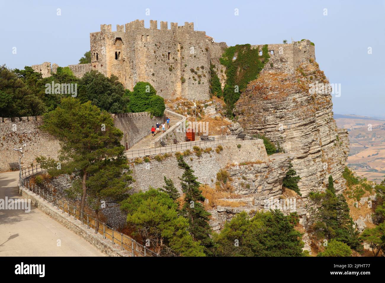 Erice, Sicily (Italy): Venus Castle (Castello di Venere), medieval ...
