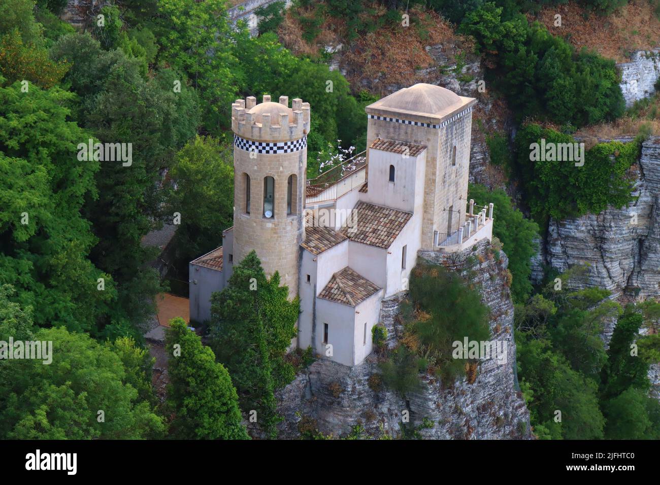 Erice, Sicily (Italy): Turret of Pepoli (Torretta Pepoli), medieval ...
