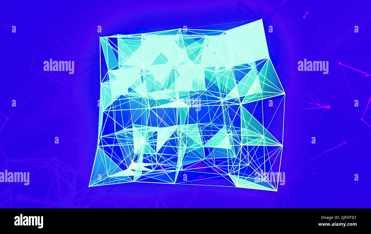 Bright abstraction.Motion.A bright rectangle that is illuminated with ...