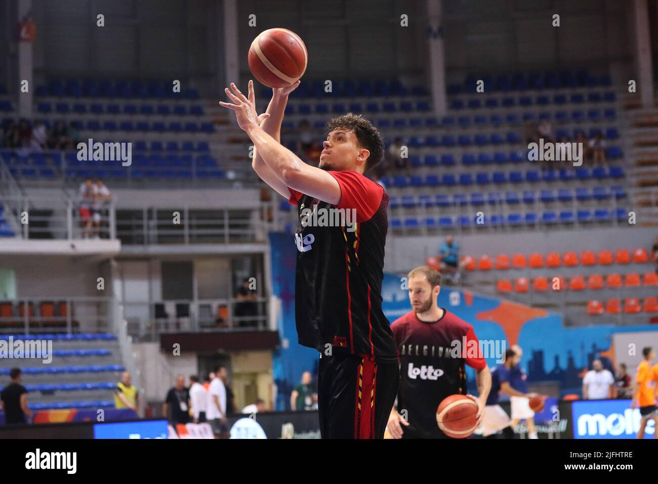 Belgium's Hans Vanwijn pictured ahead of a basketball match between ...