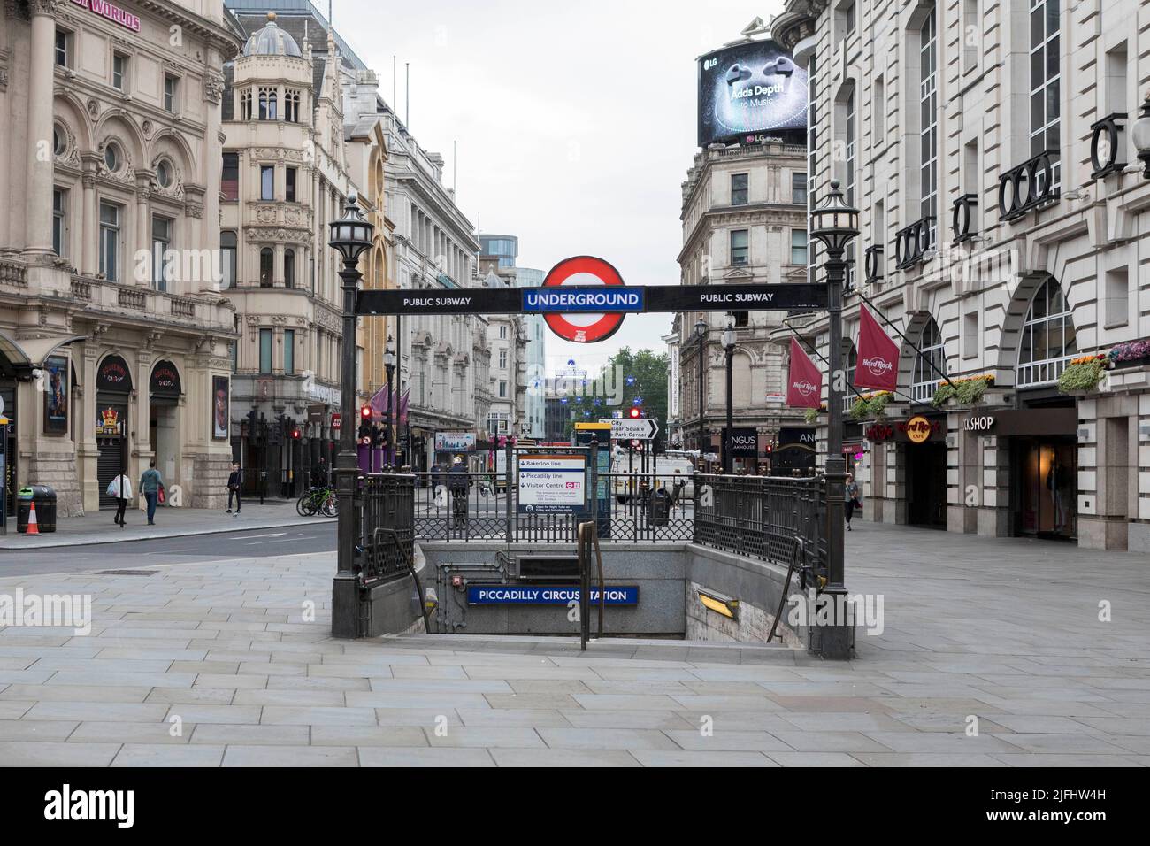Central London seen unusually empty and deserted as the rail strike led ...