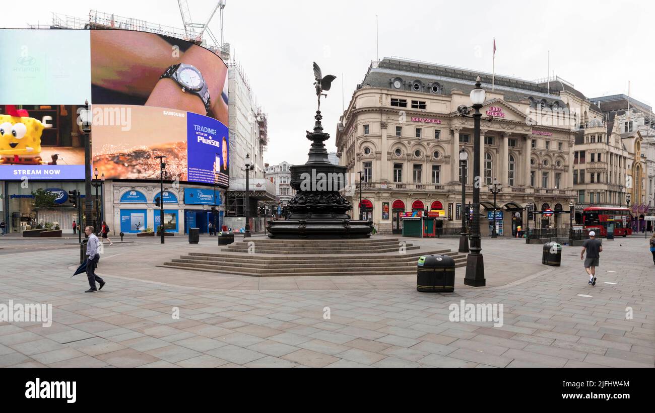 Central London seen unusually empty and deserted as the rail strike led ...